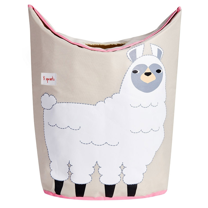 3 sprouts Wäschekorb Lama - Aufbewahrung für Spielzeug - Hipster Baby