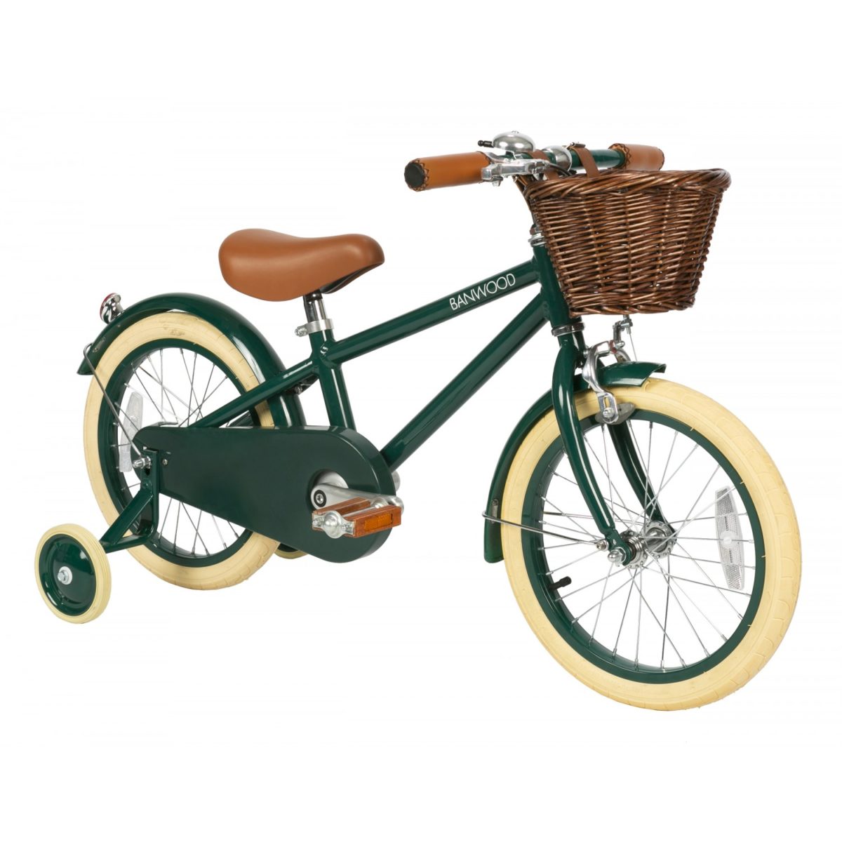 Banwood 16 Zoll Retro Kinder Fahrrad Classic Darkgreen - Hipster Baby