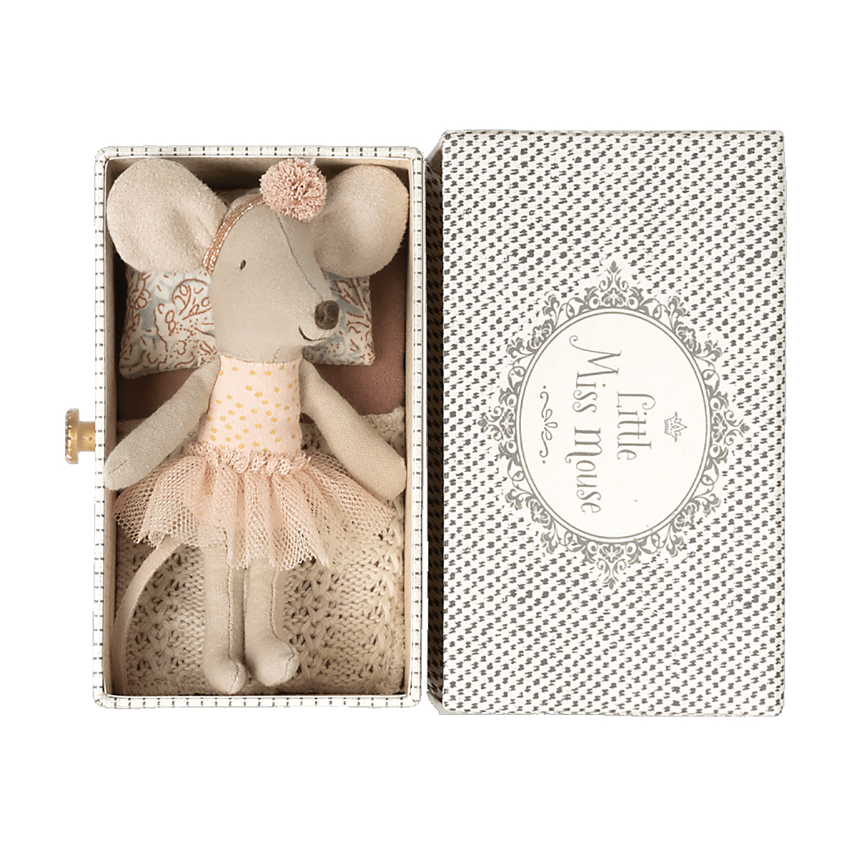 DELISTED Maileg Kleine Schwester Tanzmaus im Tagesbett - Hipster Baby