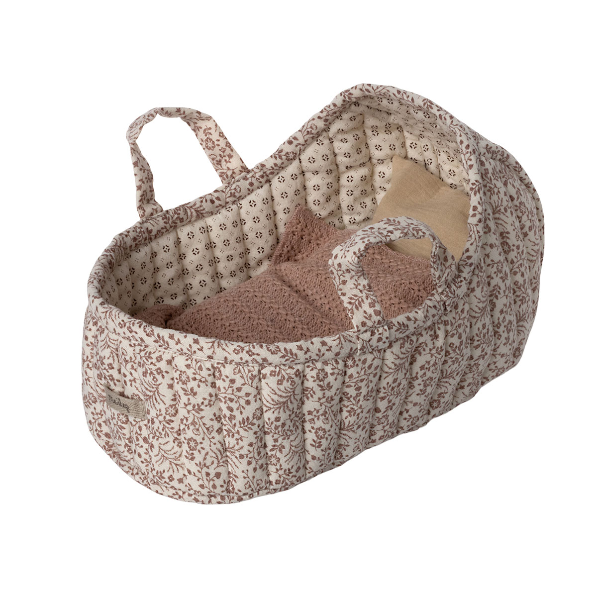 DELISTED Maileg Babytragetasche aus Stoff, Groß - Weiß, 17x14cm