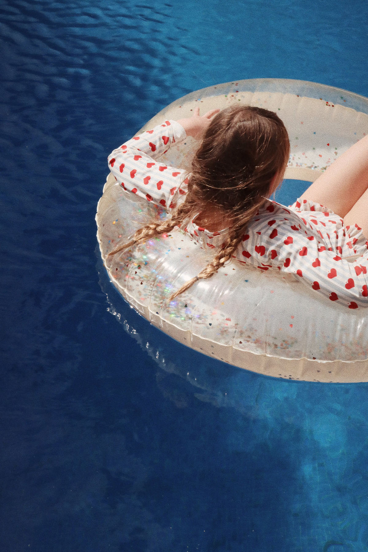 DELISTED Konges Sløjd Kinder-Schwimmring „Creme“, transparent, ø100cm
