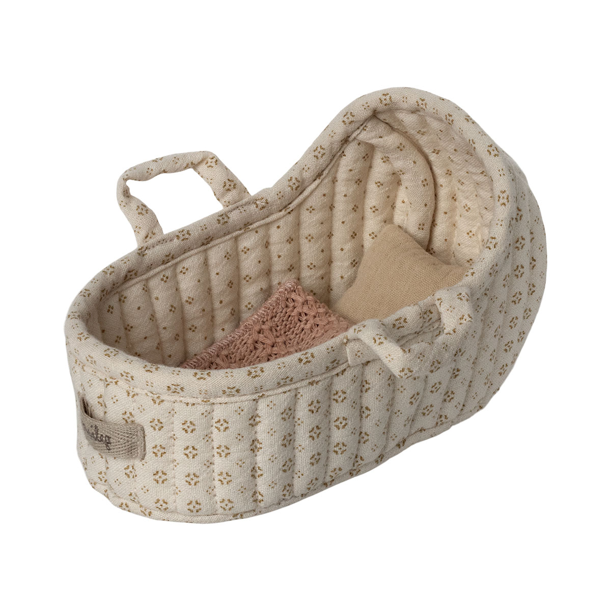 DELISTED Maileg Babytragetasche aus Stoff, Micro, 9cm - Hipster Baby