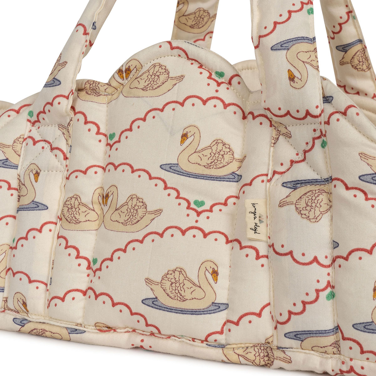 DELISTED Konges Sløjd Puppentragetasche „Swan“, 40x20cm - Hipster Baby