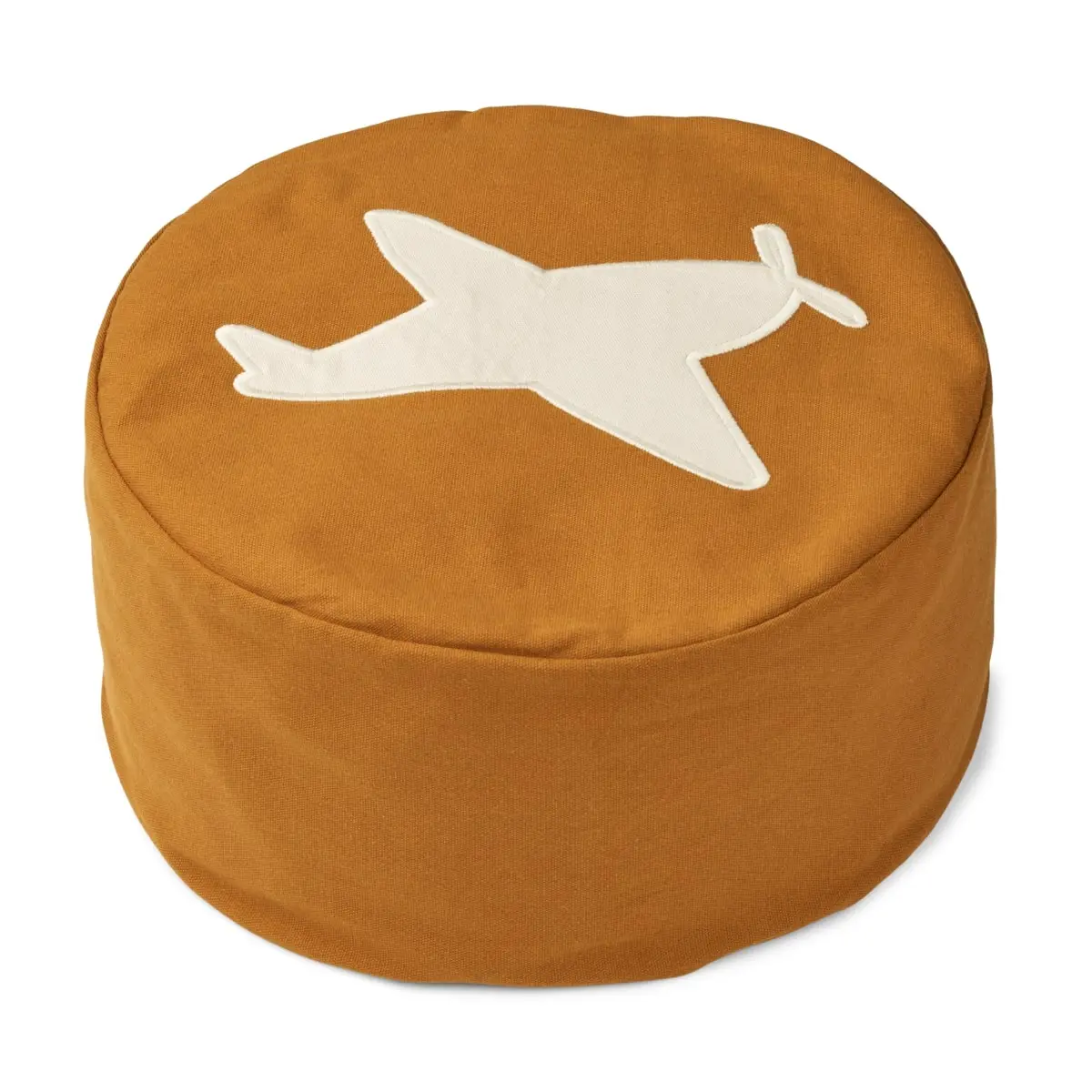 Liewood Mini-Sitzsack Betsy „Airplane / Golden caramel“, 31x15cm