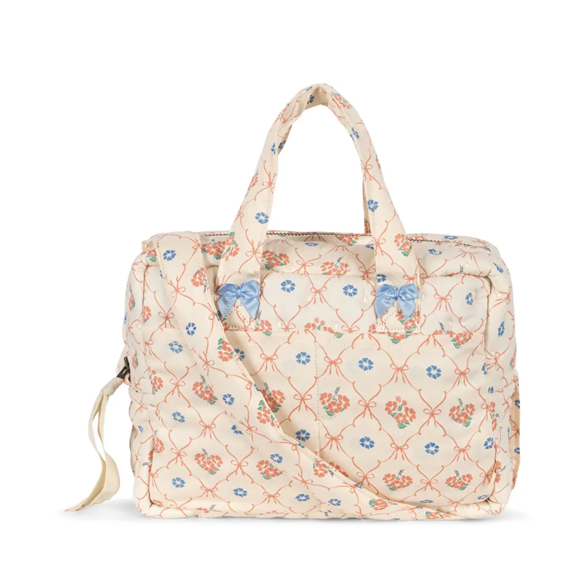 Konges Sløjd Puppen Wickeltasche „Fleur Decor“ - Hipster Baby