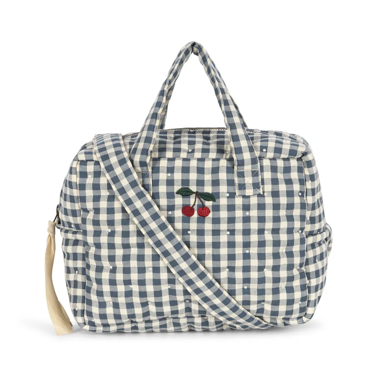 DELISTED Konges Sløjd Puppen Wickeltasche „Blue Check“ - Hipster Baby