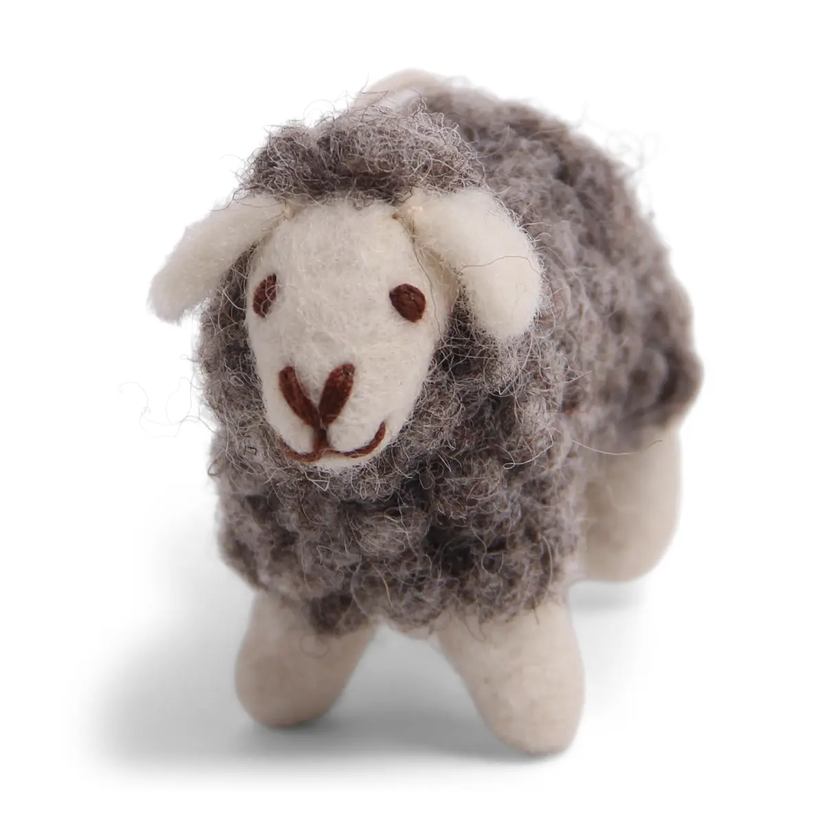 Gry & Sif Filz-Lamm „Mini Sheep / Grau“ 7x5cm - Hipster Baby