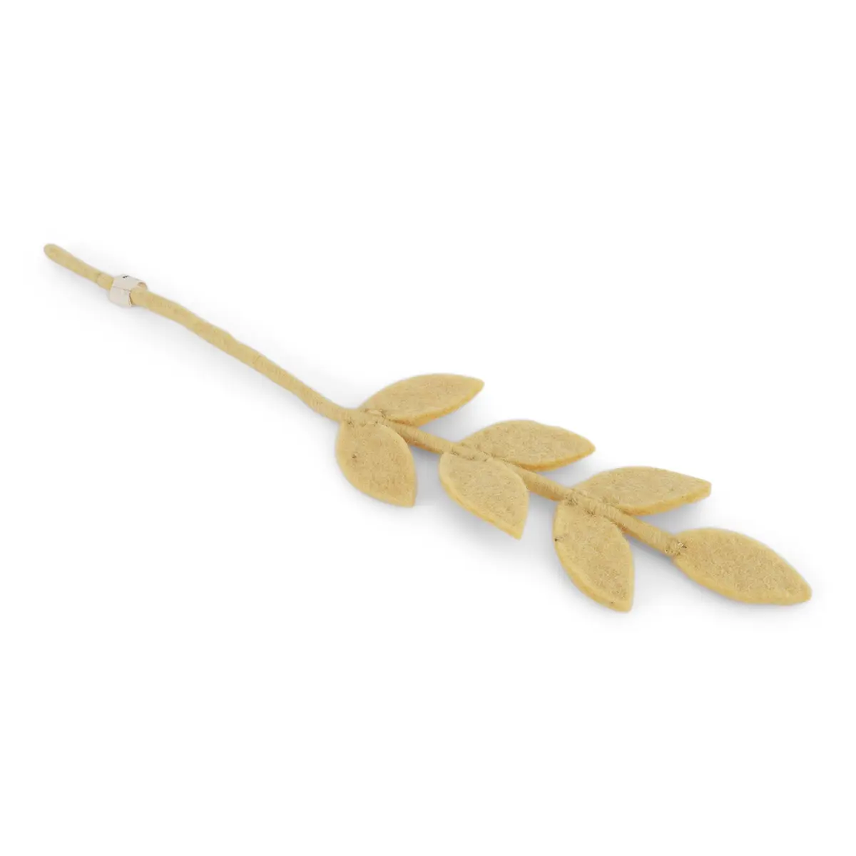 Gry & Sif Filzblumen Blätterzweig „Leaf Branch – Light Yellow“