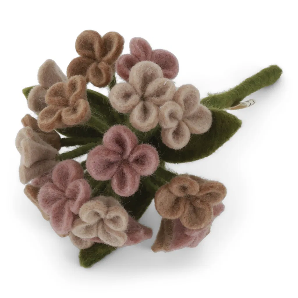 Gry & Sif Filzblumen „Hortensie, hellrosa“ 20cm" Hipster Baby
